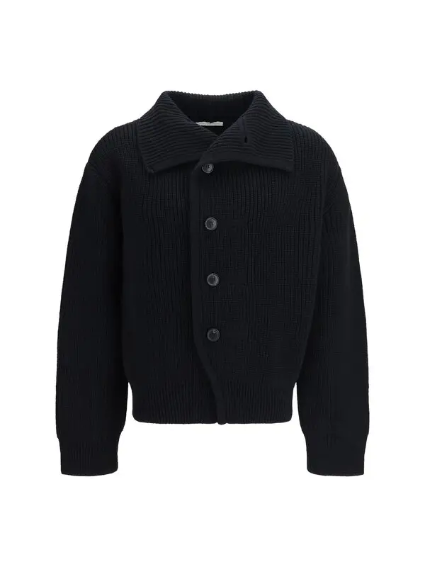 Dries Van Noten Buttoned High-neck Cardigan