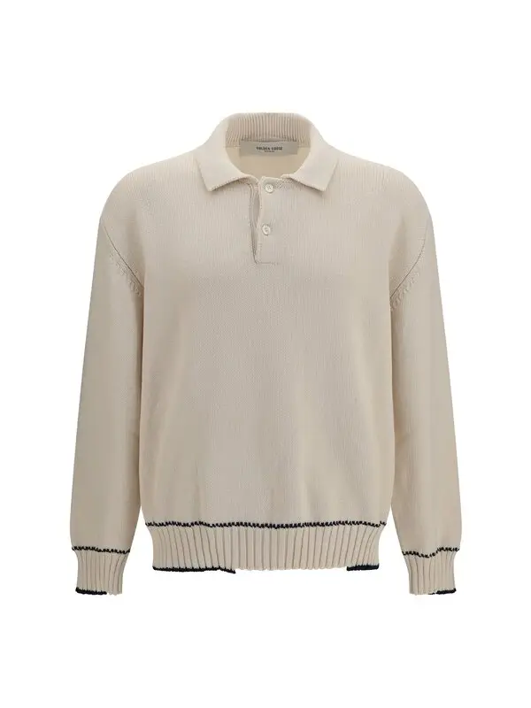 GOLDEN GOOSE Rindley Polo With Logo Print - Multicolor