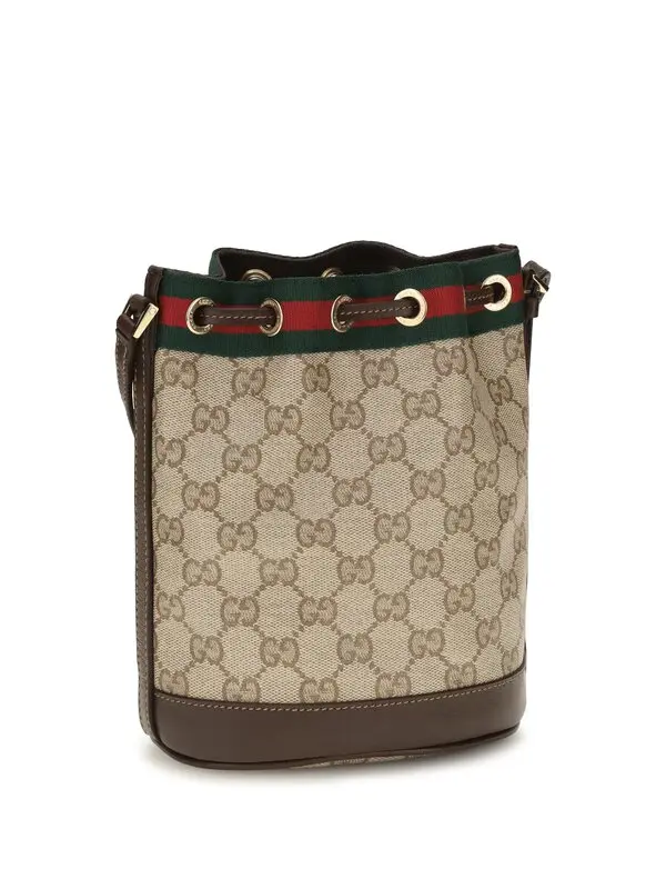 Gucci Gg Supreme Web Stripe Bucket Bag