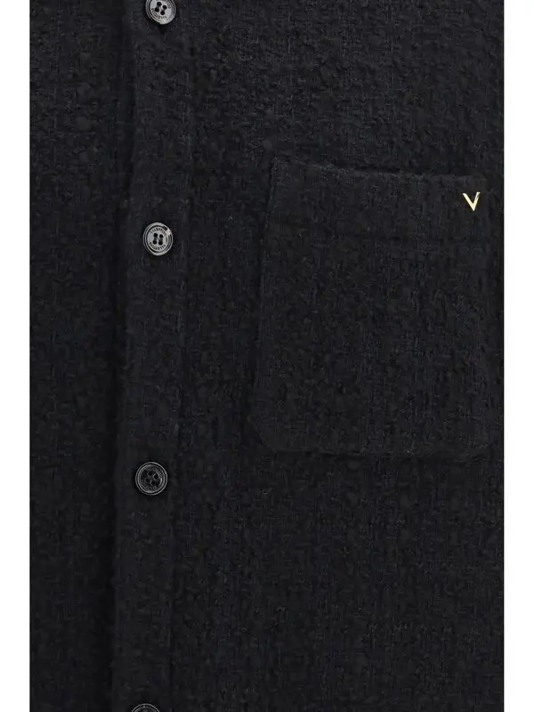 Valentino Garavani Textured High-neck Jacket