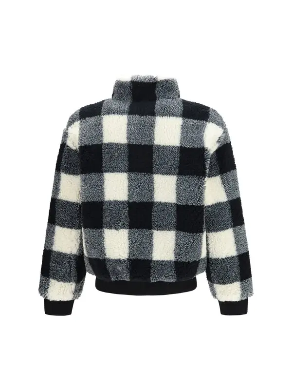 Givenchy Checked Wool-blend Teddy Jacket - Gray