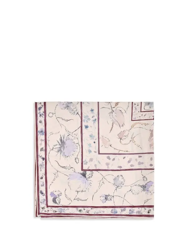 Loro Piana Giardino Delle Eccellenze Silk Twill Scarf - Cream