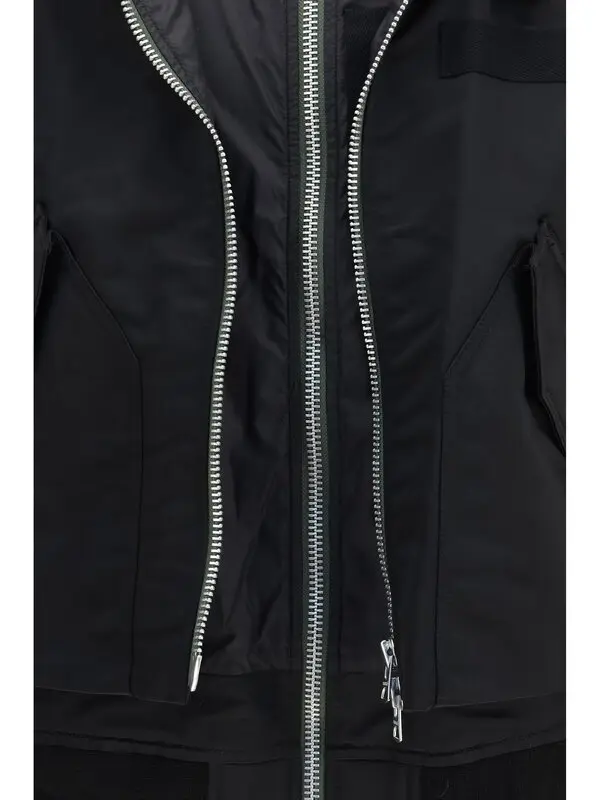 Sacai Cotton Chino And Nylon Twill Double Jacket