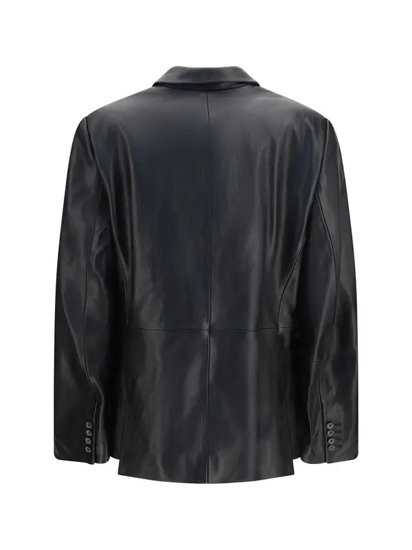 Magda Butrym Leather Blazer Jacket