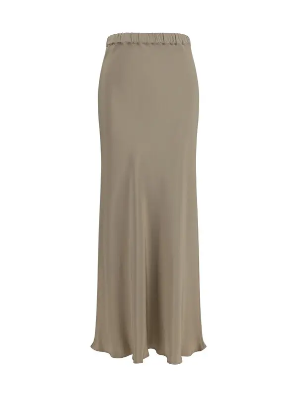 Max Mara Sospiro Silk Skirt - Cream