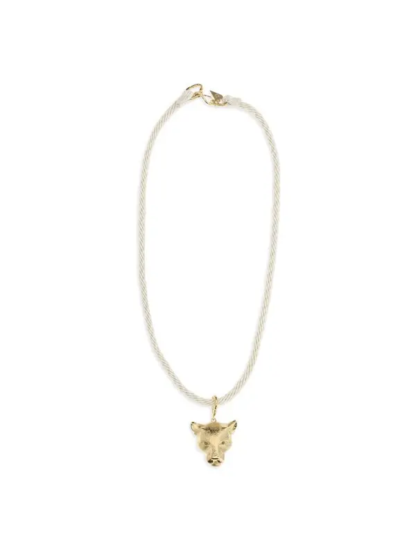 FORTE_FORTE Sculpture Necklace With Puma Pendant - Gold