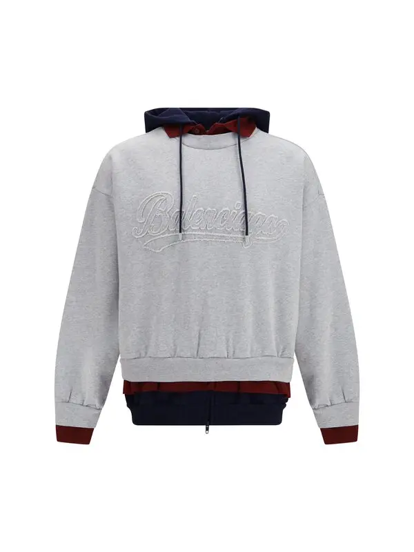 Balenciaga Layered Three-piece Hoodie - Multicolor