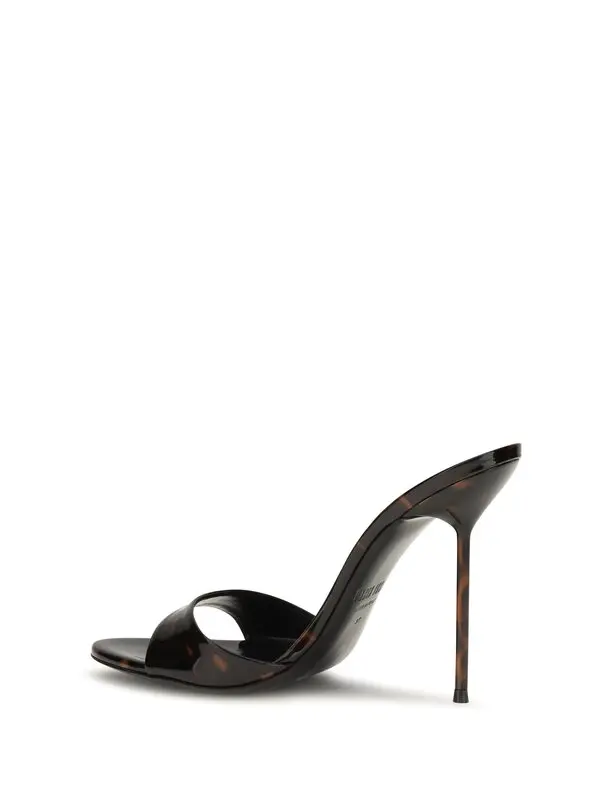 Paris Texas Lidia Patent Leather Mules - Black