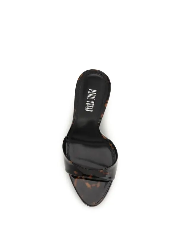 Paris Texas Lidia Patent Leather Mules - Black