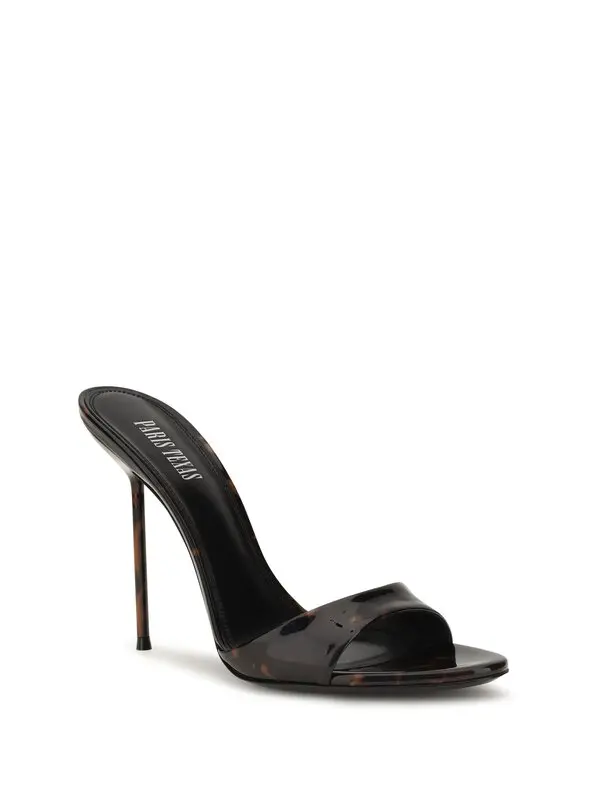 Paris Texas Lidia Patent Leather Mules - Black