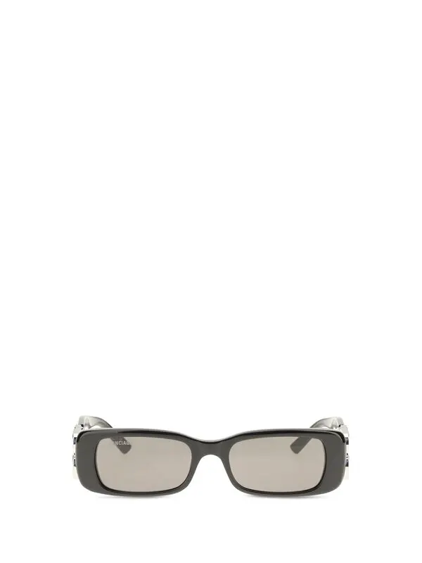 Balenciaga Dynasty Rectangle Sunglasses - Black