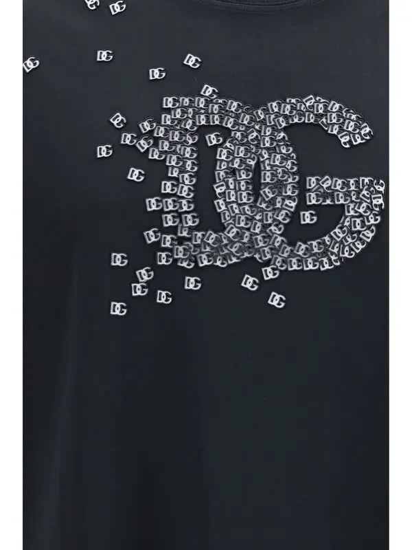 Dolce & Gabbana Cotton T-shirt With Logo - Black
