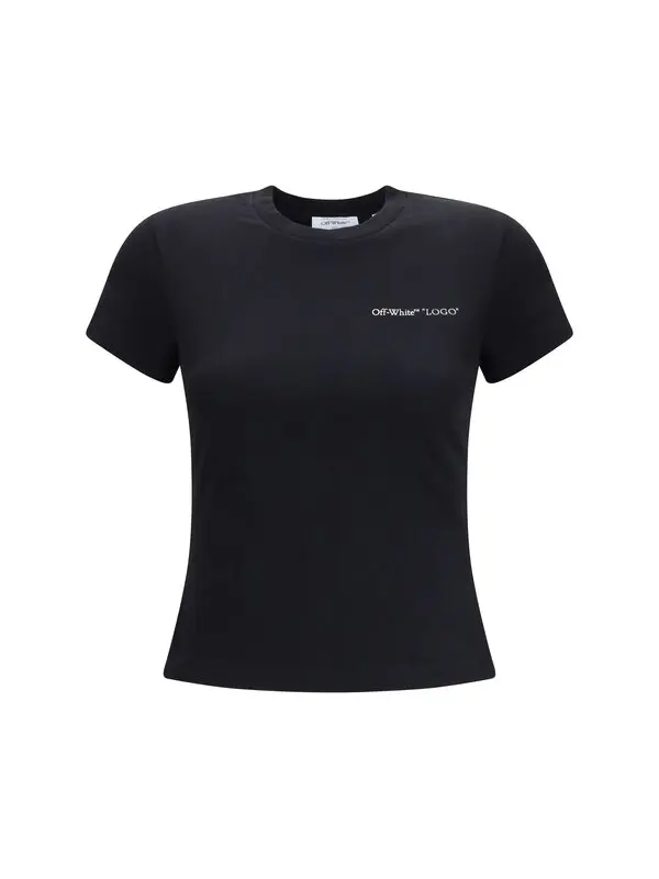 Off-White Printed Logo T-shirt - Black
