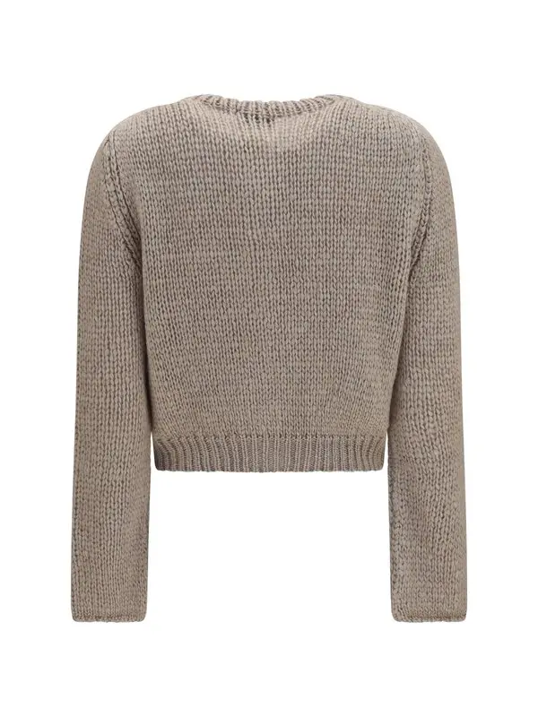 FORTE_FORTE Chunky Knit Button-detailed Cardigan - Cream