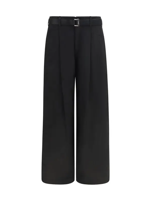Sacai Cotton Chino Pants - Black
