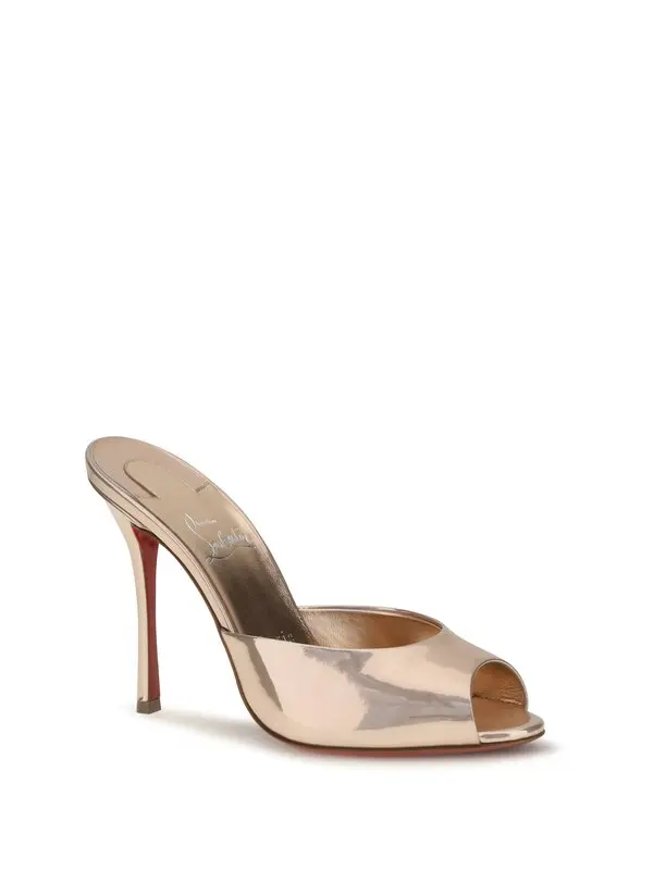 CHRISTIAN LOUBOUTIN Me Dolly Mules - Gold