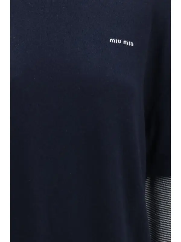 Miu Miu Long-sleeve Layered Sweater
