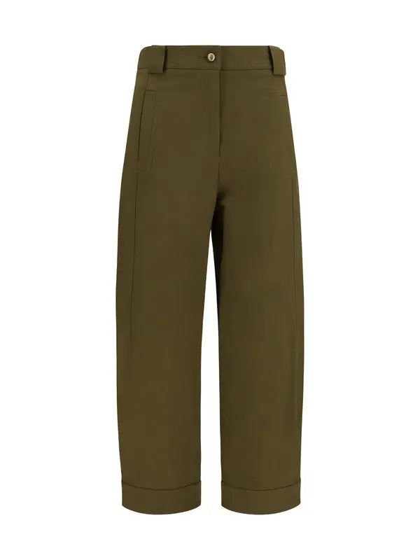 Max Mara Adorni Cropped Pants - Green