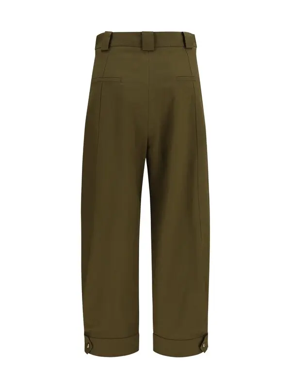 Max Mara Adorni Cropped Pants - Green