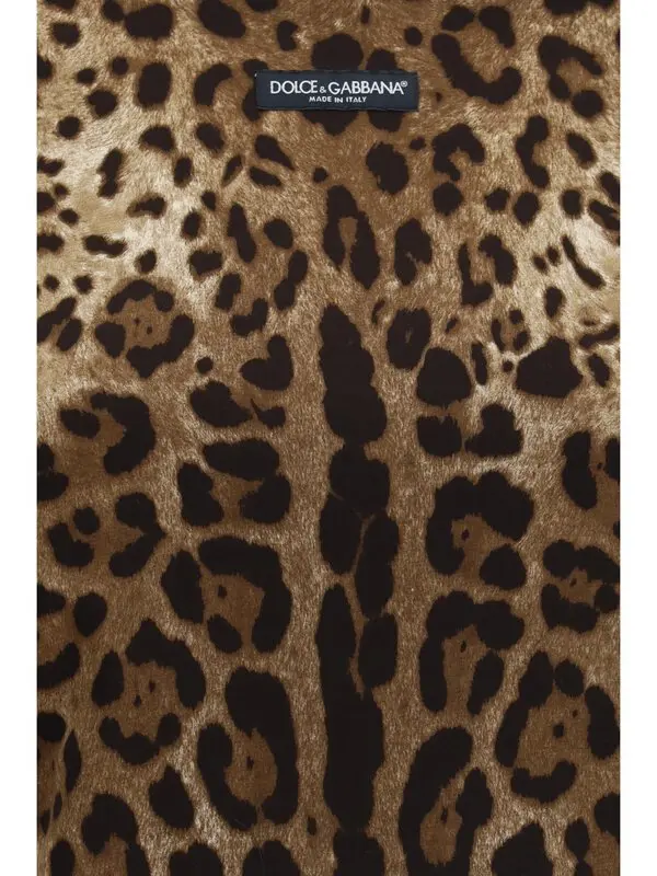 Dolce & Gabbana Leopard Print Cropped T-shirt