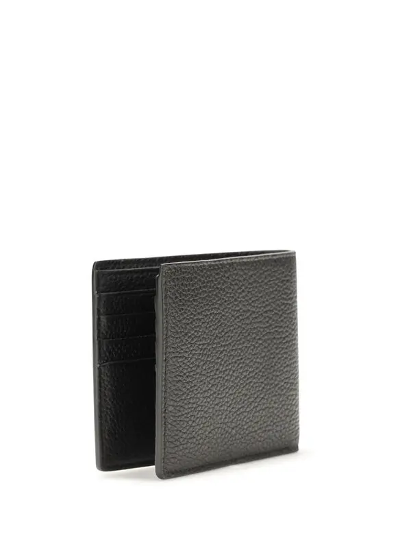 TOM FORD T Line Bifold Wallet In Grained Leather