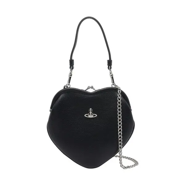 VIVIENNE WESTWOOD Belle Heart Frame Purse - Black