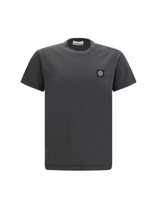 Stone Island Logo Patch T-shirt - Gray
