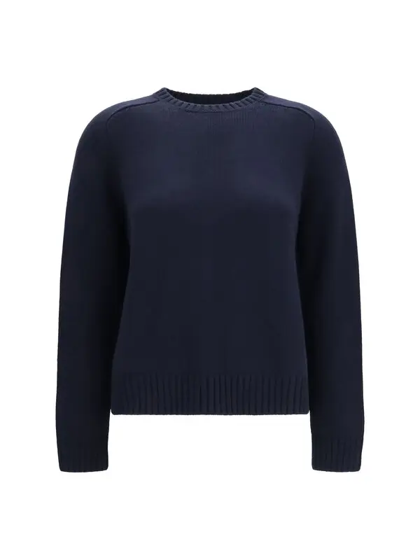 Loro Piana Baby Cashmere Argyle Crewneck Sweater - Blue