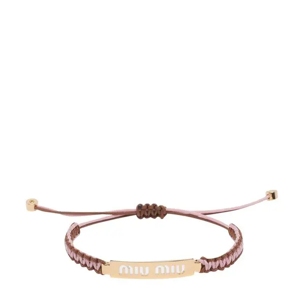 Miu Miu Logo Bracelet - Pink