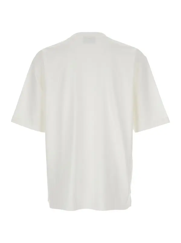 Dsquared2 T-shirt With Embroidered Logo On The Front In Cotton For