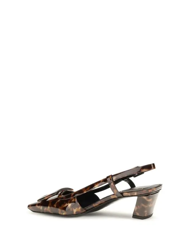 ROGER VIVIER Tortoiseshell Belle Vivier Slingback Pumps