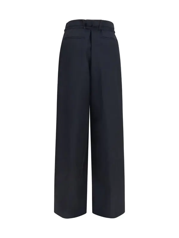 Dries Van Noten Wide-leg Trousers With Drawstring Waistband