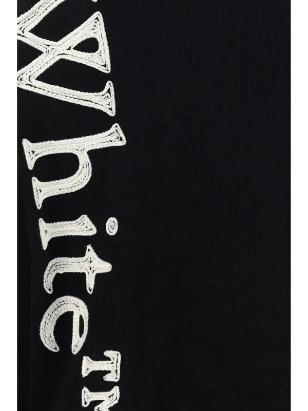 Off-White Vertical Bookish Crewneck Sweater