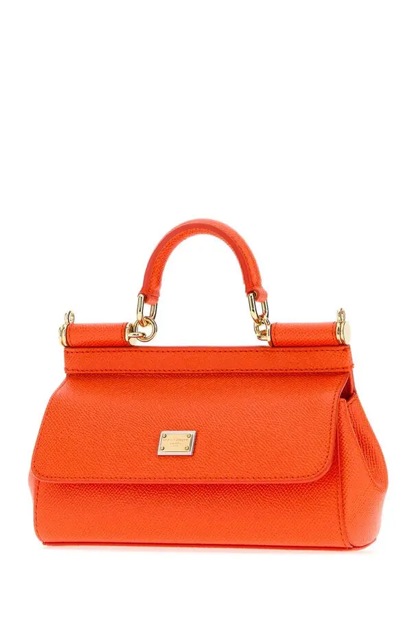 Dolce & Gabbana Small Sicily Handbag - Orange