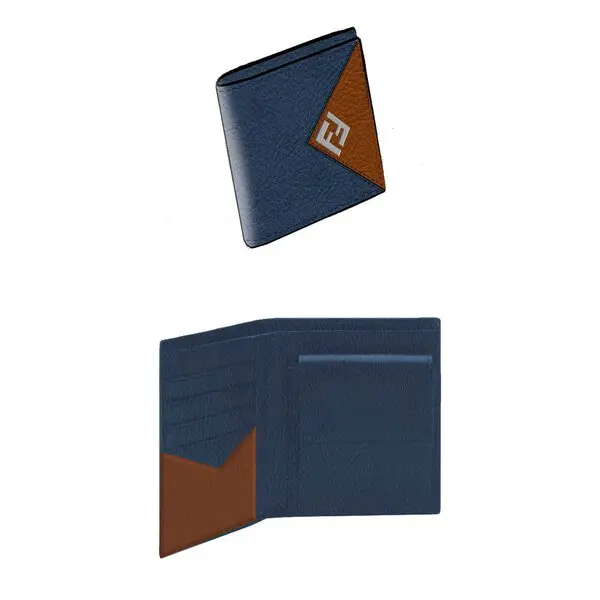 Fendi Lui Wallet - Blue