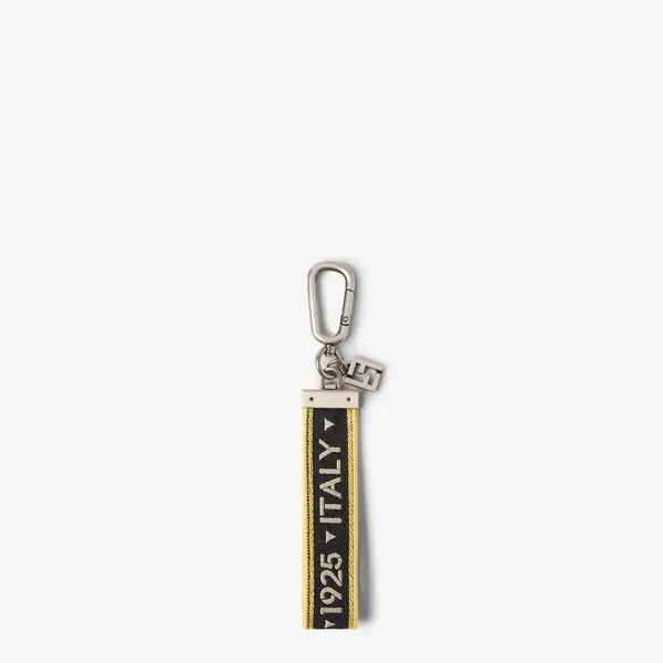 Fendi Key Ring With Ff Logo Pendant