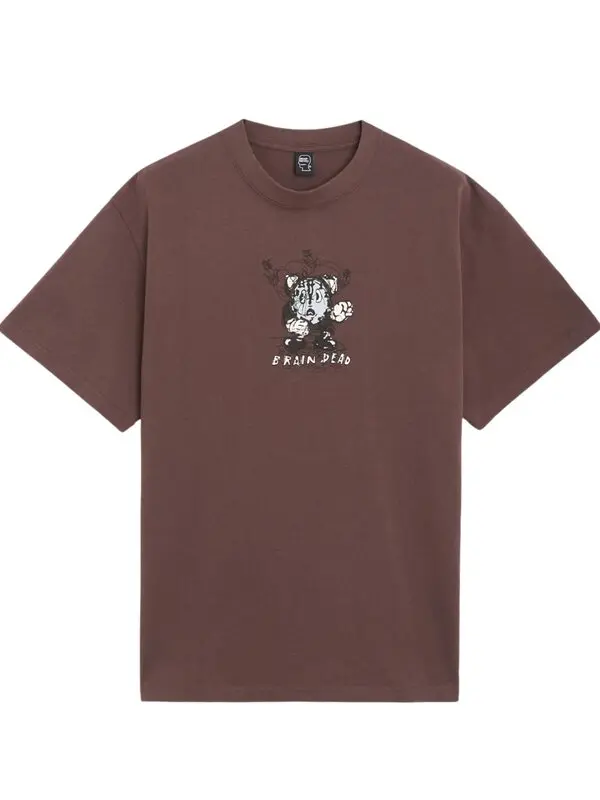 BRAIN DEAD Iconic Mini Tee For - Brown