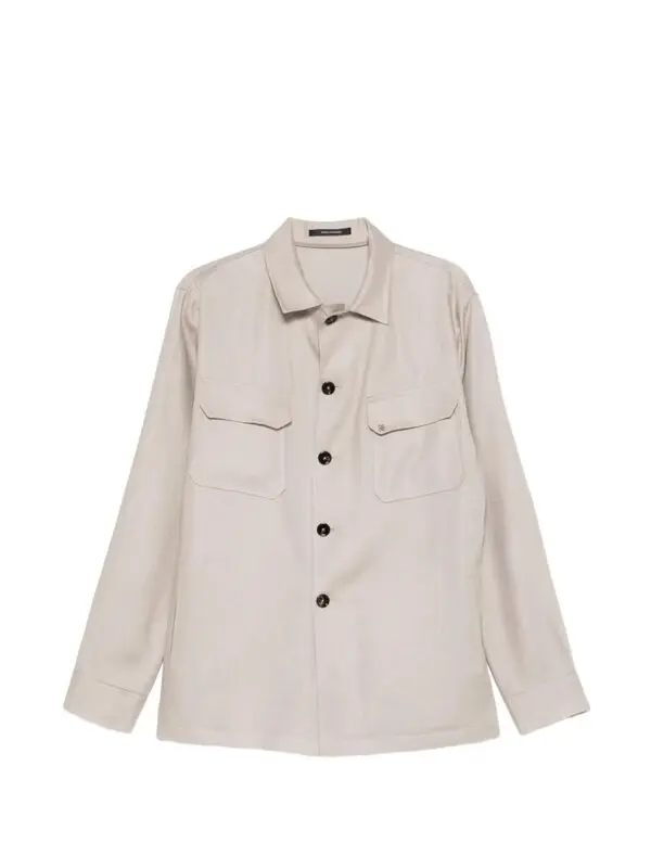Tagliatore Tailored Linen Jacket For - Grey