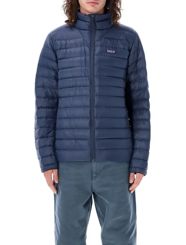 Patagonia Down Sweater Jacket With 800-fill Goose Down And Recycled Ripstop Nylon - Blu