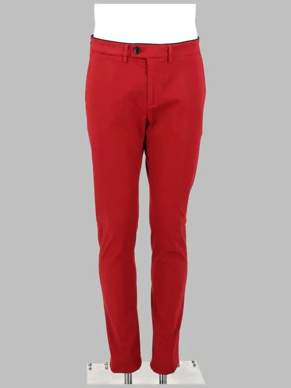 DEPARTMENT 5 Slim Fit Cotton Pants - Red
