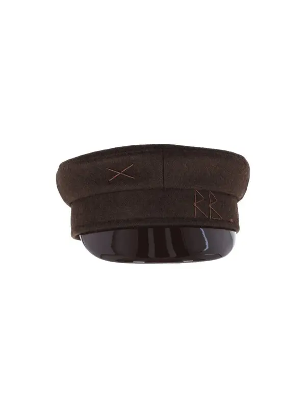 Ruslan Baginskiy Wool Felt Hat With Cotton Lining And Polyester Trim - Brown