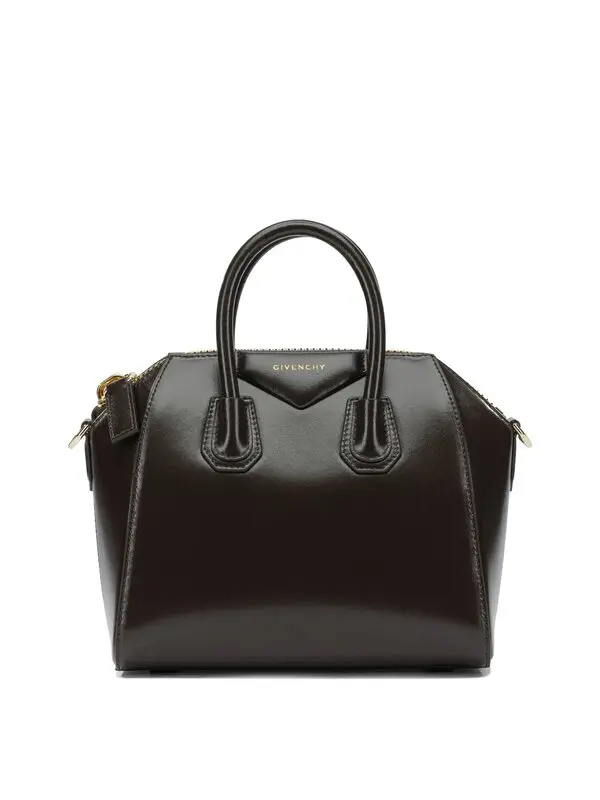 Givenchy Antigona Mini Box Calfskin Handbag - Brown