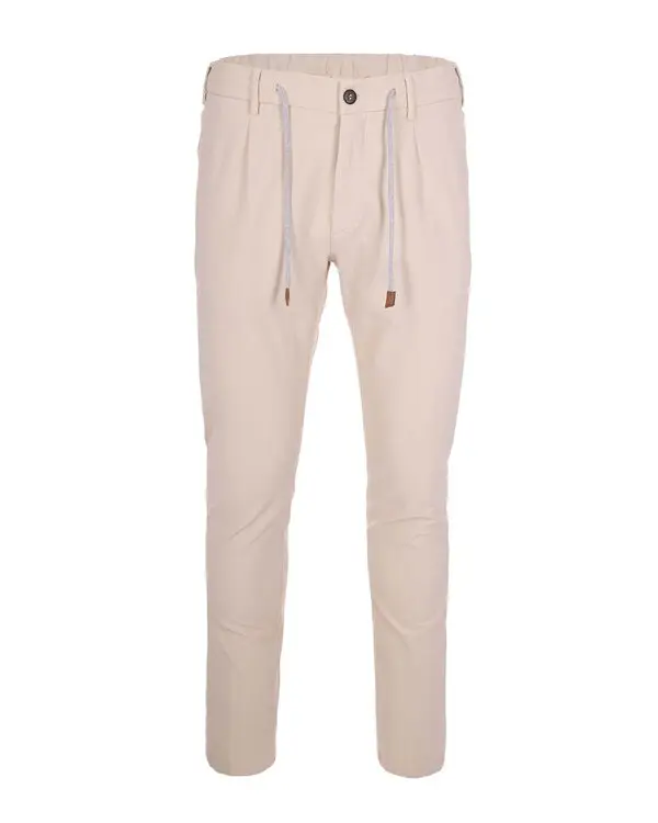 Eleventy Comfortable Stretch Trousers For - Sabbia