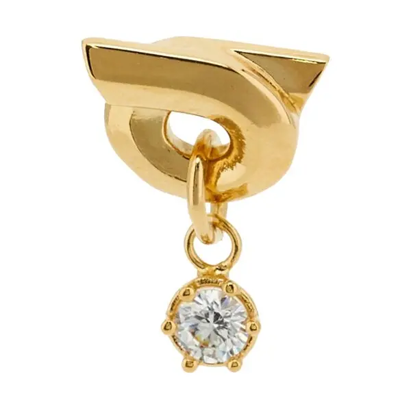 FERRAGAMO Gancini Earrings With Crystal Accents