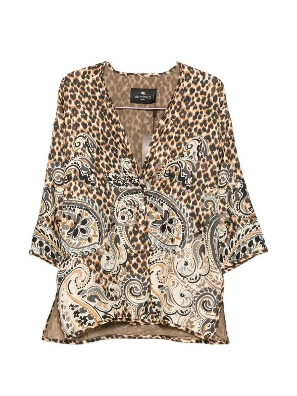 Etro Kesa Silk Jacket - Gold