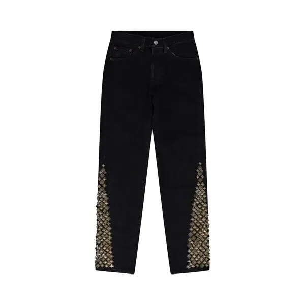 DENIM TEARS X Doc Marten Studded 501 - Black