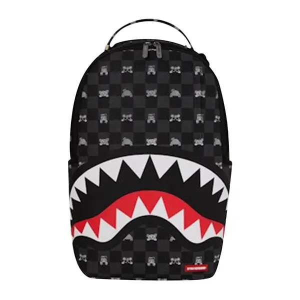 SPRAYGROUND Peeking Character Check Dlxsv Bag - Black