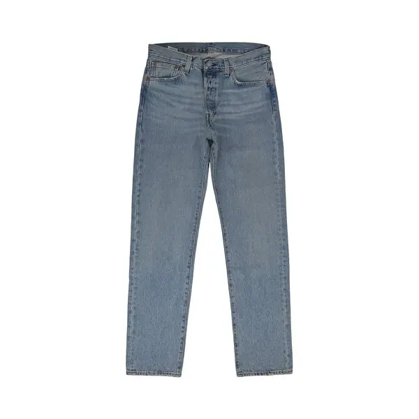 DENIM TEARS Light Wash Script Jeans - Blue