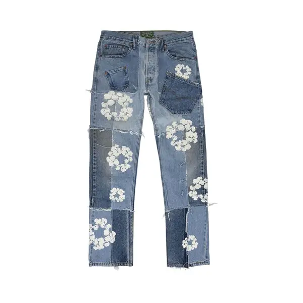 DENIM TEARS Mvp Patchwork Jeans - Blue