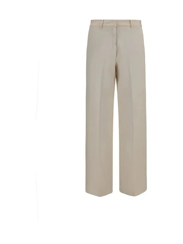 FORTE_FORTE Chino Pants In Cotton - Cream